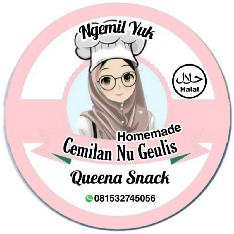Jual stiker label Snack custom suka-suka murah stiker Snack stiker ...