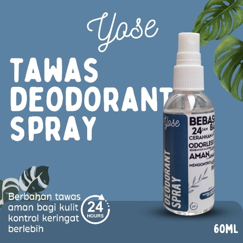 Jual YOSE Natural Tawas Deodorant Spray Cerahkan Ketiak Bau Keti Lenyap ...