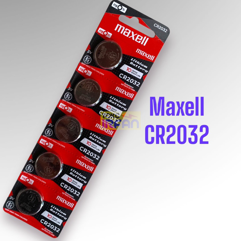 Jual BATERAI MAXELL CR2032 ORIGINAL LITHIUM BATTERY 3 VOLT CR 2032 ASLI ORI | Shopee Indonesia
