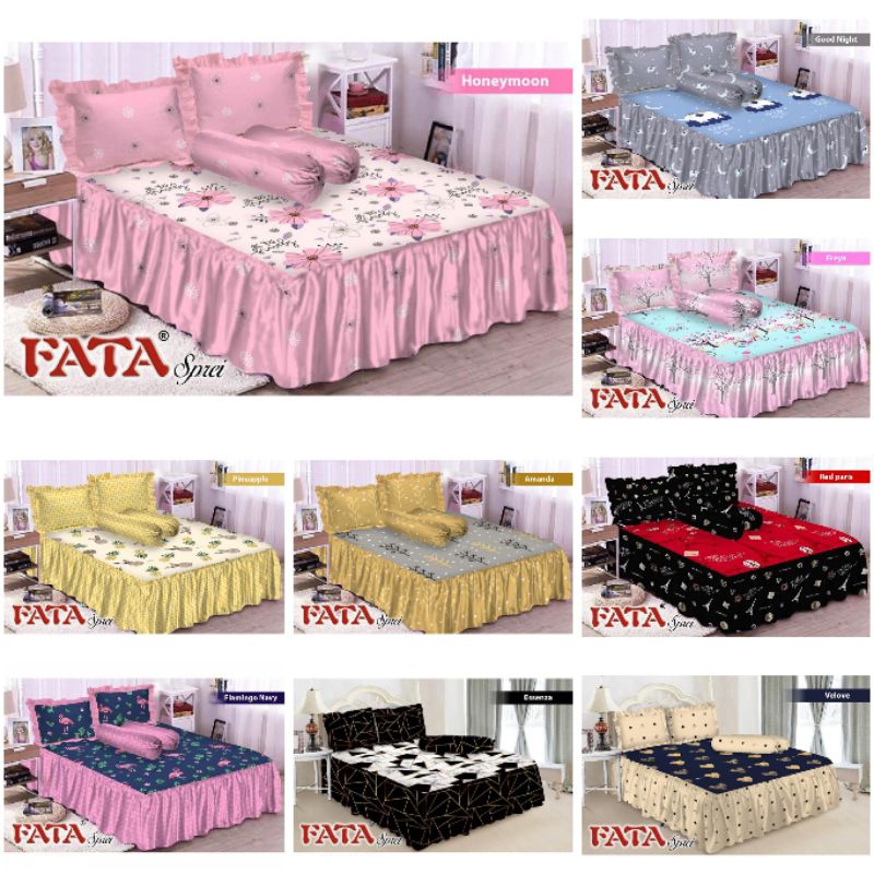 Jual FATA - Bed Cover Set Rumbai Minimalis Ukuran 180x200x30 ...