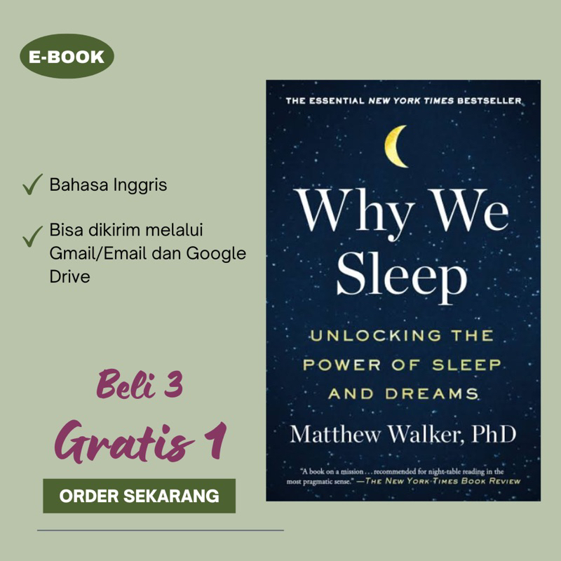 Jual Why We Sleep - Matthew Walker, PhD | Shopee Indonesia