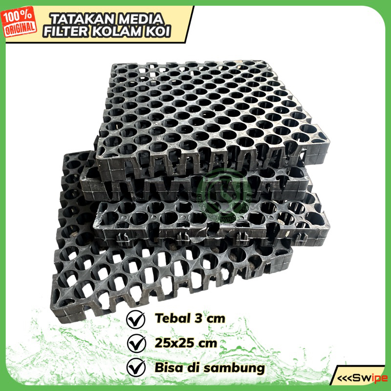 Jual TATAKAN PAPAN MEDIA FILTER CHAMBER KOLAM KOI 25x25CM | Shopee Indonesia