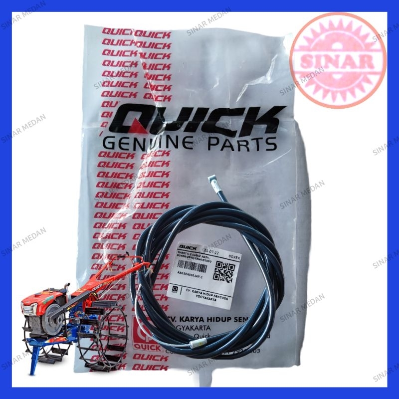 Jual Traktor Quick Boxer G3000 Zeva Throttle Cable Assy Quick Kabel Gas ...