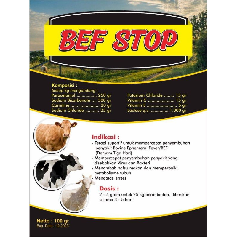 Jual BEF STOP || OBAT DEMAM 100 Gram||obat pilek,obat batuk,obat demam ...