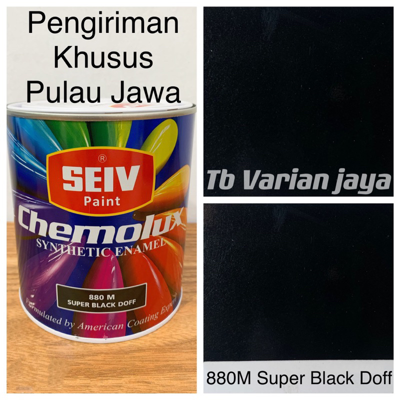 Jual Cat Besi Seiv Paint Chemolux Hitam Doff Super Black Dof 1Kg ...
