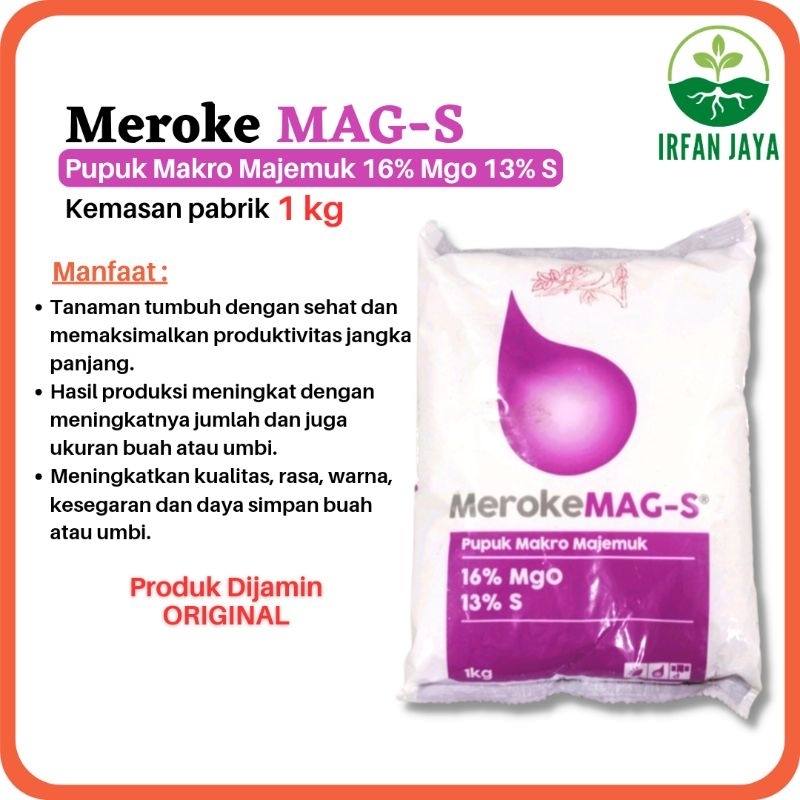 Jual Pupuk Meroke MAG-S 1kg - Pupuk Magnesium Sulfat Nutrisi Hidroponik ...
