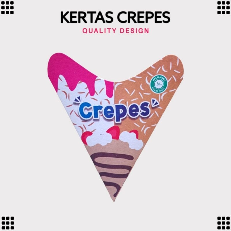 Jual 500 LEMBAR KEMASAN CREPES LIPAT PAPER CRAFT UKURAN 15 × 17,5 CM ...