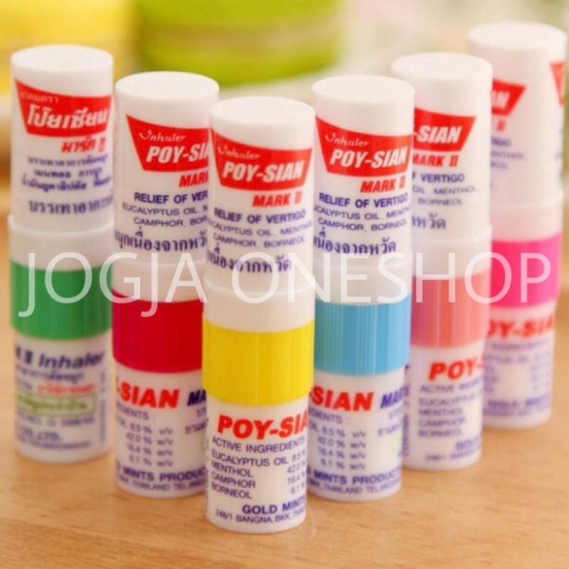 Jual POY SIAN MARK II INHALER MINYAK ANGIN ASLI THAILAND - INHALER ...