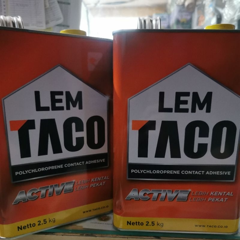 Jual Lem kuning serbaguna TACO Active 2,5kg 2500gram | Shopee Indonesia