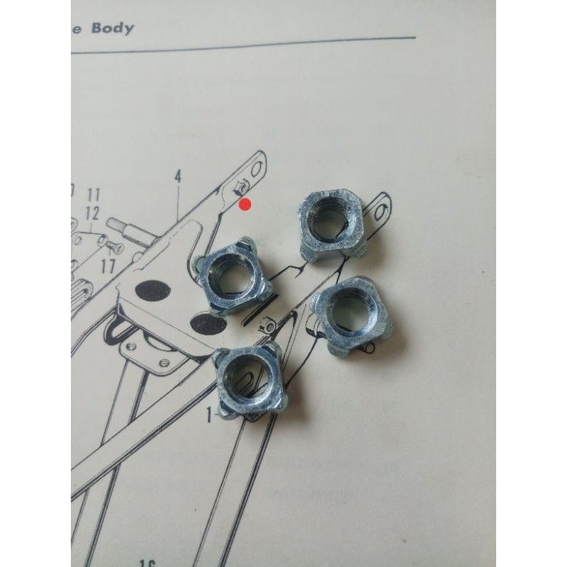 Jual Mur Las Rangka Mur Frame Mur Jok Honda CB 100 125 GL 100 125 ...