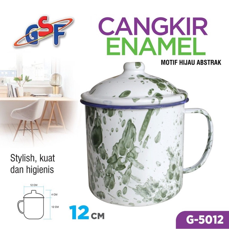 Jual mug / cangkir enamel GSF 12cm | Shopee Indonesia