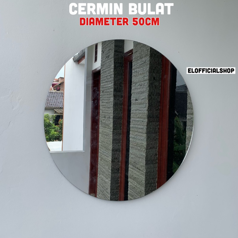 Jual Kaca Cermin Bulat Jumbo Dekorasi Ruangan Aesthetic Murah | Shopee ...