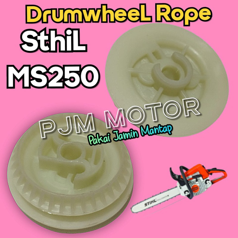Jual Ms250 drumwheel Rope pully starter Mesin chainsaw senso sinso sthil stihl ms 250 | Shopee ...