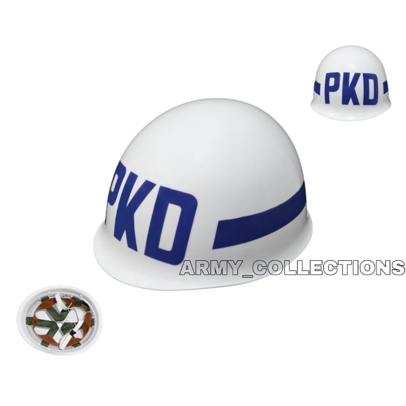 Jual Helm pkd putih/ helm satpam / Helm pkd satpam / Helm security ...