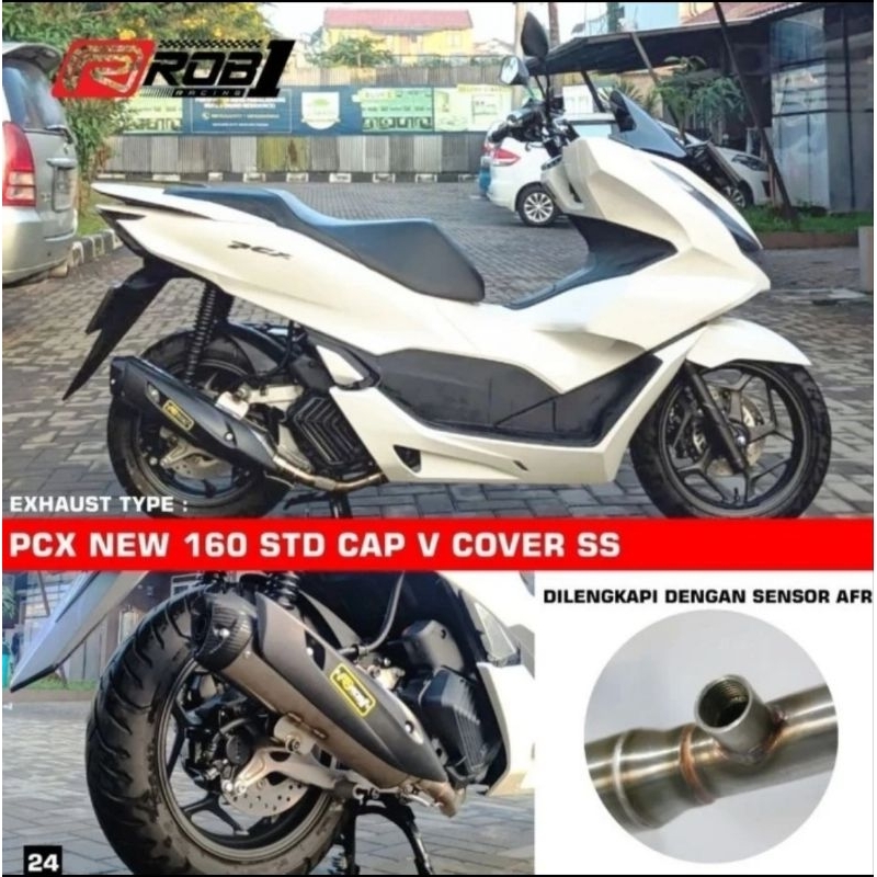 Jual KNALPOT ROB1 STANDAR RACING HONDA PCX 160 HONDA VARIO 160 STD CAP ...