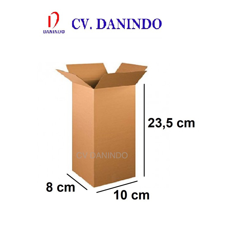 Jual Box Kardus Karton Packing Kecil Ukuran P 10cm x L 8cm x T 23,5cm ...