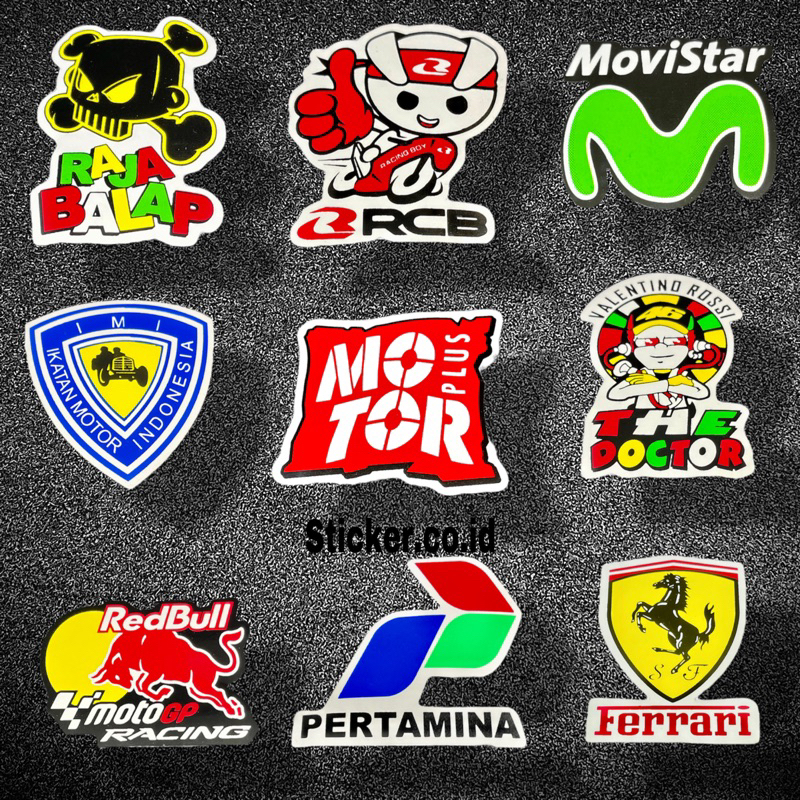 Jual Sticker Racing Isi 9 pcs | Shopee Indonesia