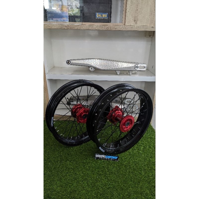 Jual WHEELSET PELEK SET SUPERMOTO KLX DTRACKER WR 17 300 350 EXPEDITION ...