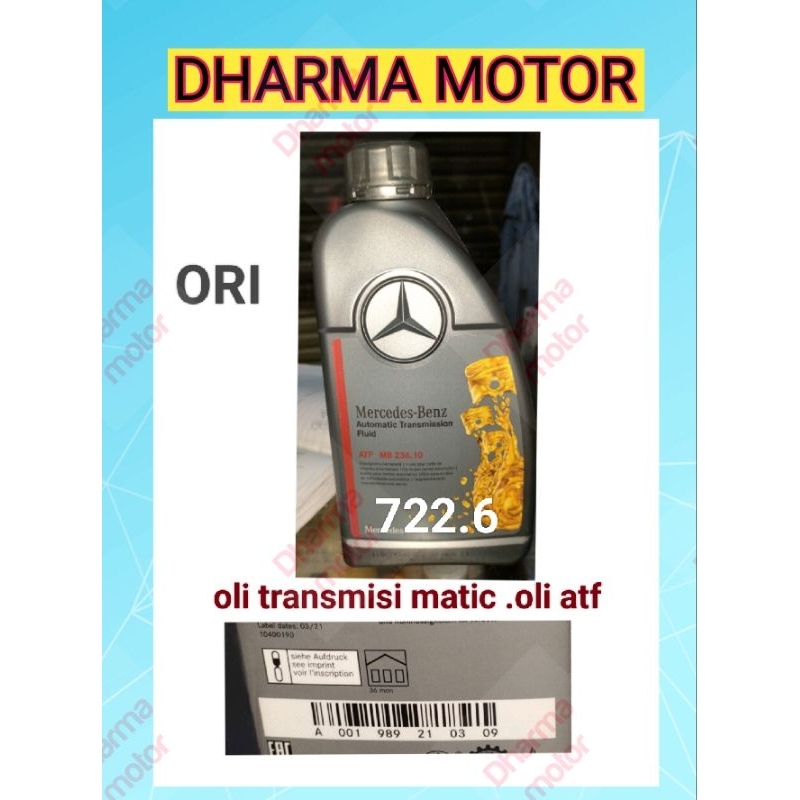 Jual Oli transmisi matic oli ATF 722.6 100% ORIGINAL MERCY | Shopee ...