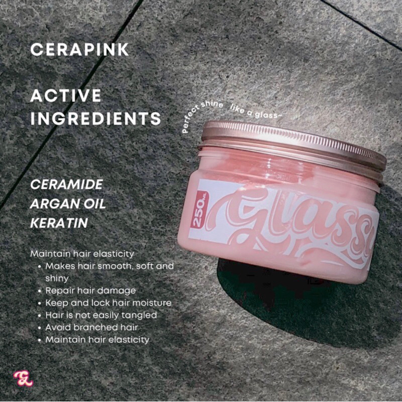Jual Glassy Cerapink HAIR MASK | Shopee Indonesia