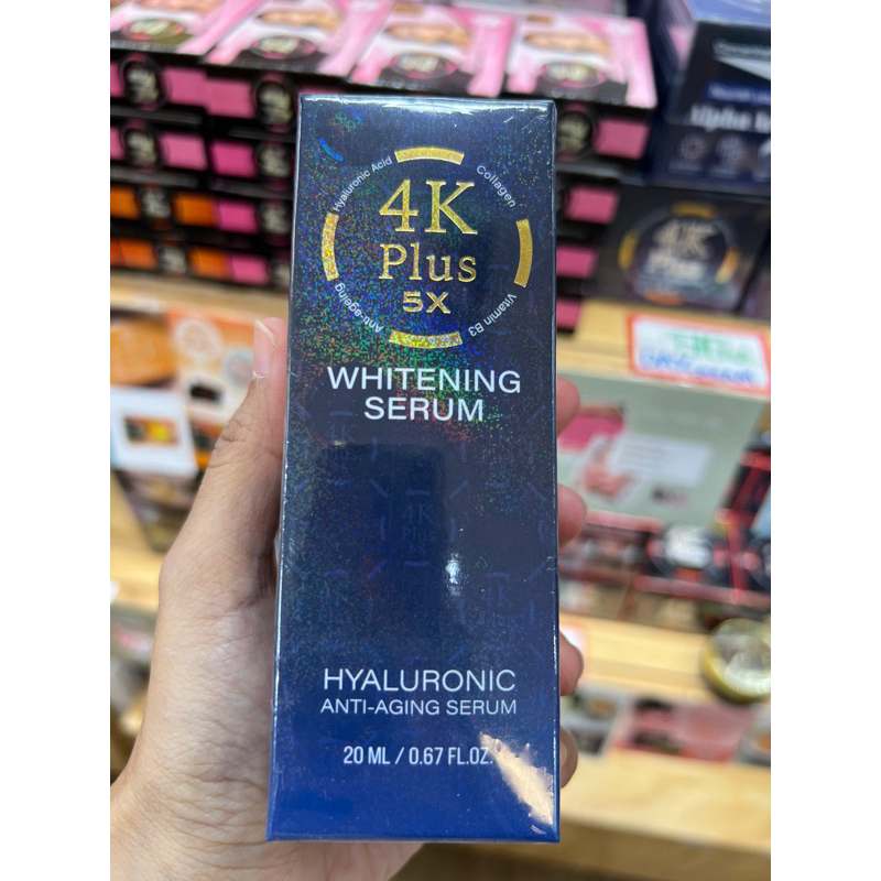 Jual 4K PLUS 5x WHITENING ( Day cream, serum dan night cream) | Shopee ...