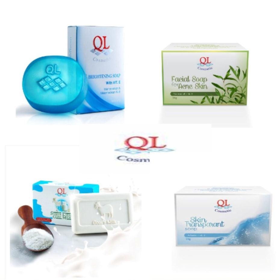 Jual QL SABUN LULUR GOAT MILK | ACNE | BRIGHTENING SOAP | TRANSPARAN ...