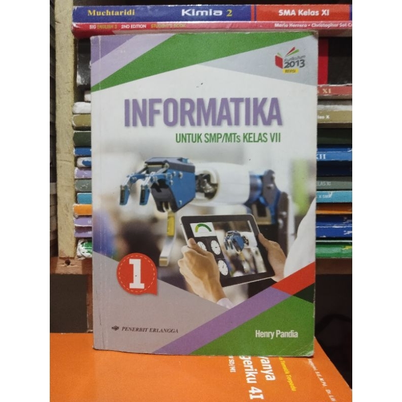 Jual BUKU INFORMATIKA/TIK KELAS 7/VII/1 SMP/MTS ERLANGGA | Shopee Indonesia