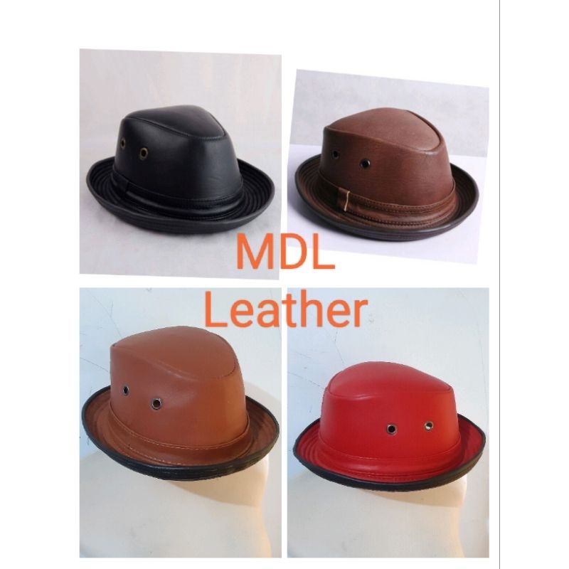 Jual Topi Fedora Laken Kulit Asli Model Tompi Koboy Koboi Ukuran Dewasa ...