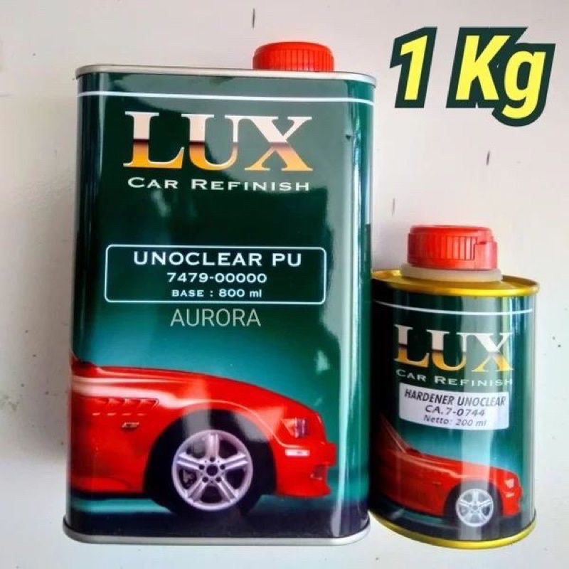 Jual Cat LUX Clear Gloss 1 Kg + Hardener Car Refinish Clir Glossy ...