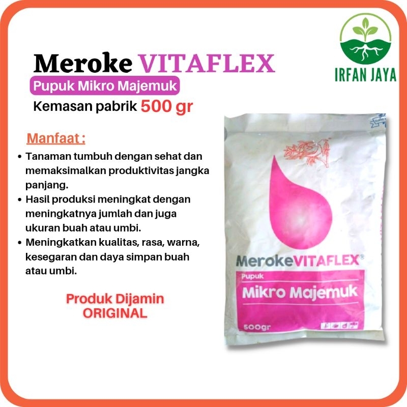 Jual PUPUK MEROKE VITAFLEX 500 GRAM KEMASAN PABRIK | Shopee Indonesia