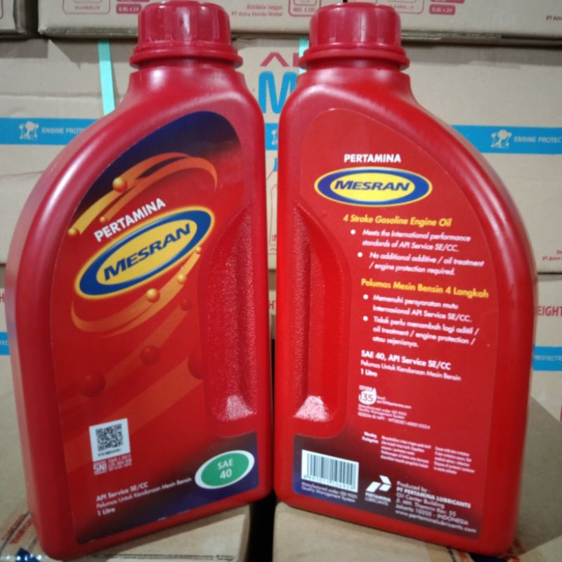 Jual oli mesran sae 40 1liter | Shopee Indonesia