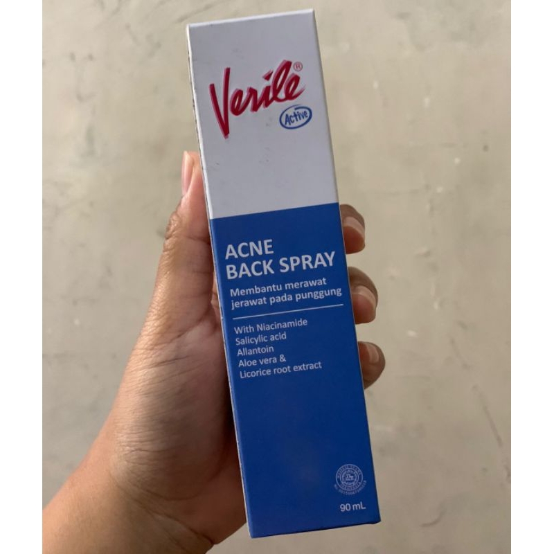 Jual VERILE Acne Back Spray 90ml | Shopee Indonesia