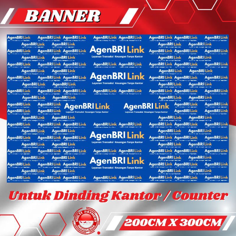 Jual BANNER / SPANDUK BRILINK 300CM X 300CM UNTUK DINDING TOKO KANTOR ...