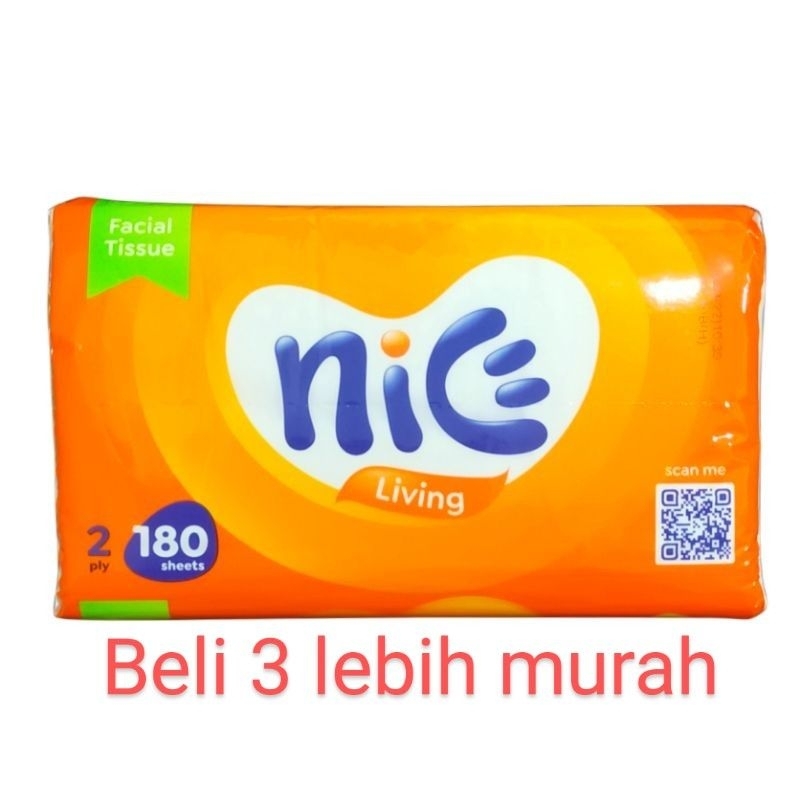 Jual Nice tissue 180 sheet 2 ply murah - tisu kering | Shopee Indonesia