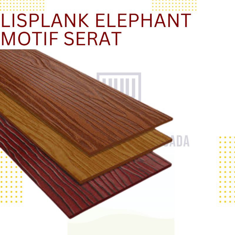 Jual Lisplank Elephant Motif Serat Kayu Anti rayap dan tahan air ...