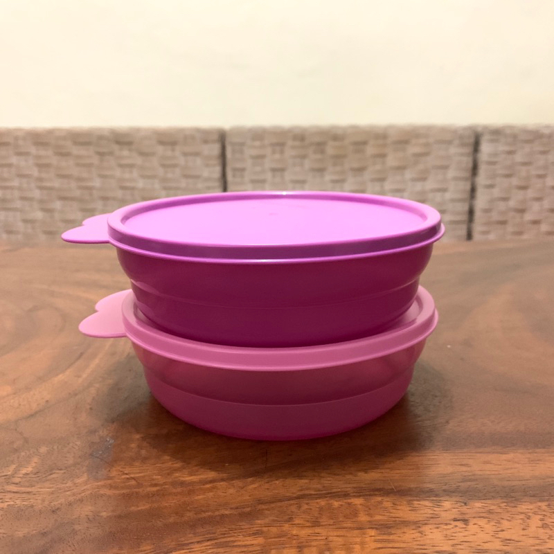 Jual Tempat Makan Lucu Pink Ungu Anak Serbaguna Tupperware Sereal Bowl ...