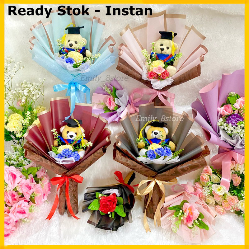 Jual (READY INSTAN) Buket Bunga wisuda premium | buket wisuda ...