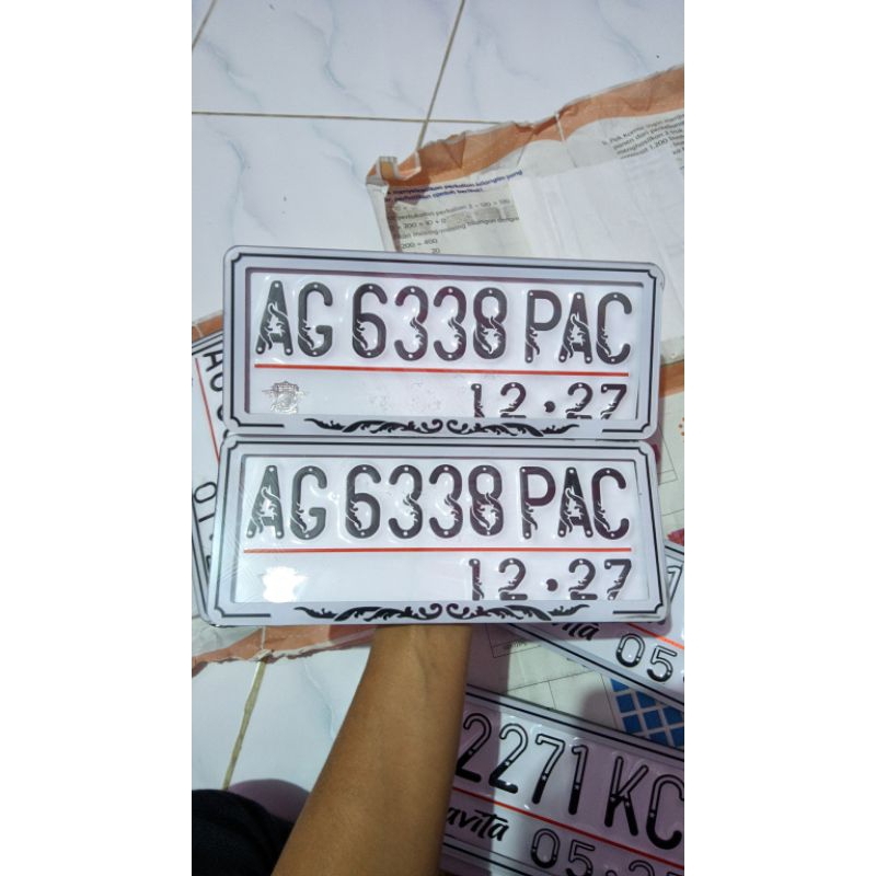 Jual Plat Mika Bingkai batik | Shopee Indonesia