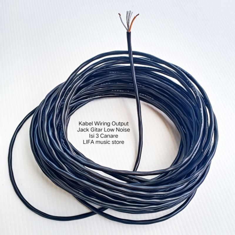 Jual Kabel Wiring Output Jack Gitar Low Noise Isi 3 Canare | Shopee ...
