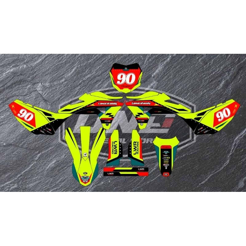 Jual Dekal sticker decal motor KLX GORDON BY RIQUEST | Shopee Indonesia