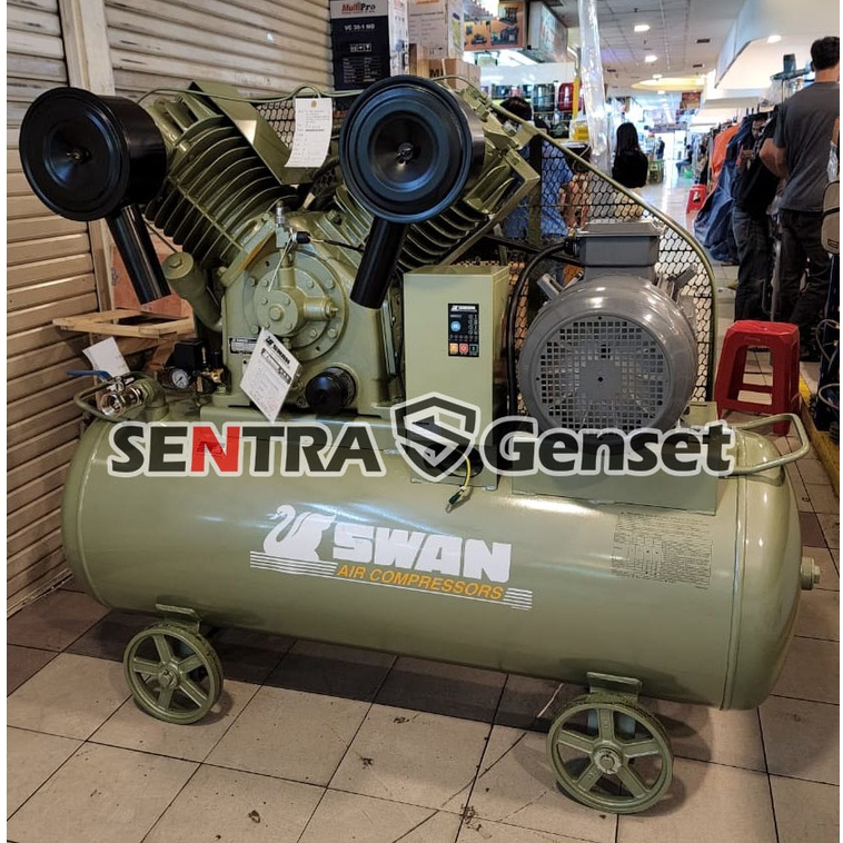 Jual Kompresor angin 20 HP / 20 PK Swan SVP220 + Komplit dinamo ...