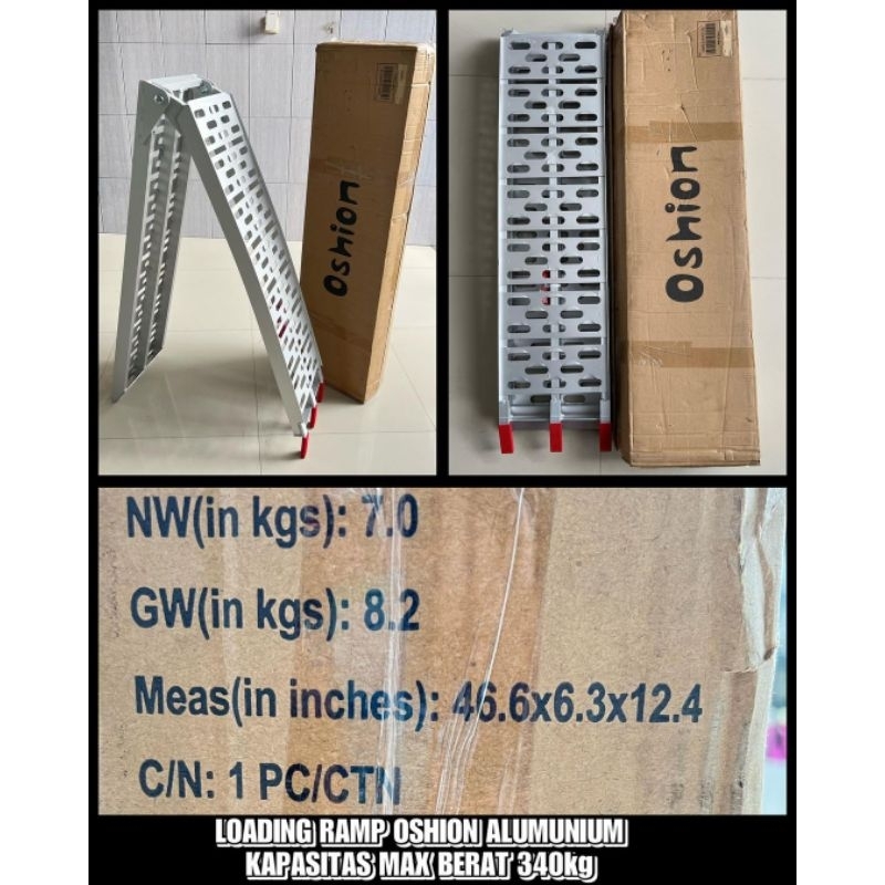 Jual TANGGA MOTOR KE MOBIL LOADING RAMP LIPAT 2 PANJANG 2METER MAX ...