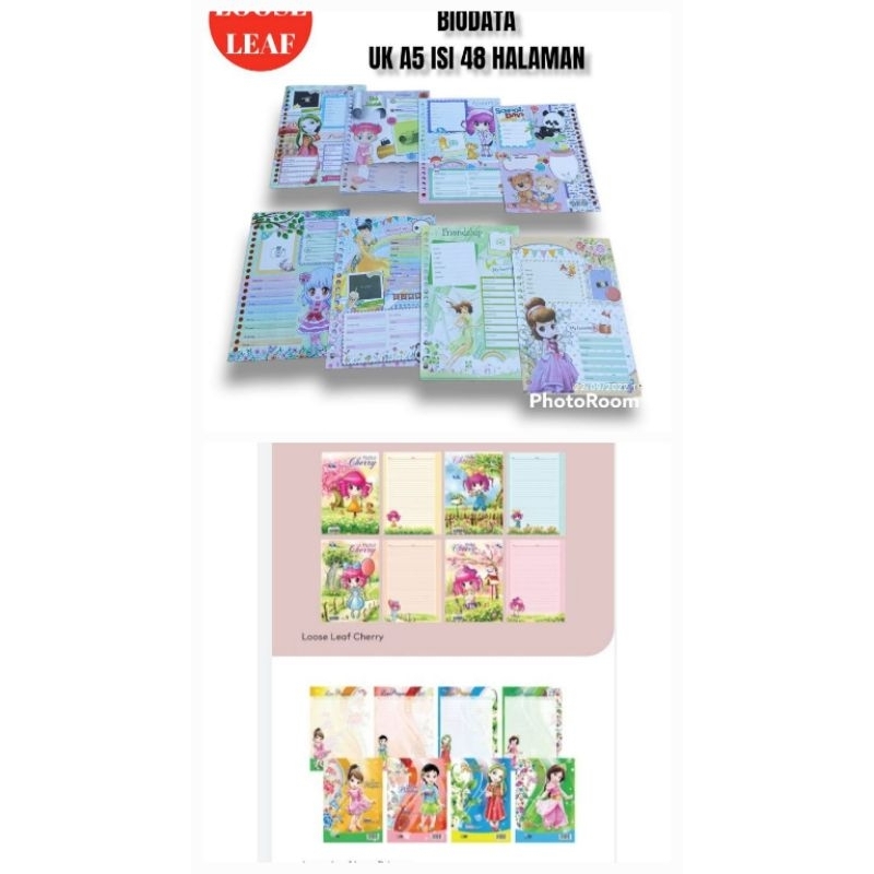 Jual ISI KERTAS BINDER LOOSE LEAF FELICIA MOTIF KARAKTER ANAK A5 Isi 25 ...