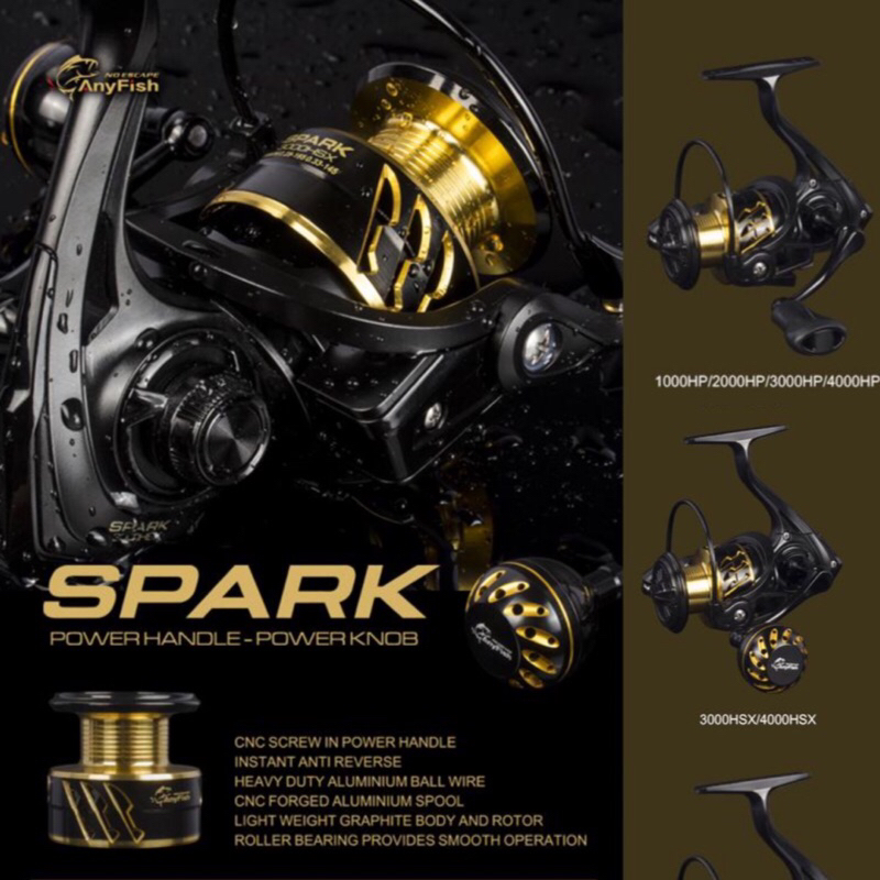 Jual Reel AnyFish SPARK HSX High Speed Power Handle | Shopee Indonesia