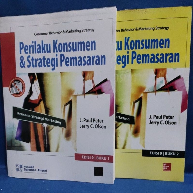 Jual Paket 2 Buku Perilaku Konsumen & Strategi Pemasaran Edisi 9 Buku 1 & 2 - J. Paul Peter ...