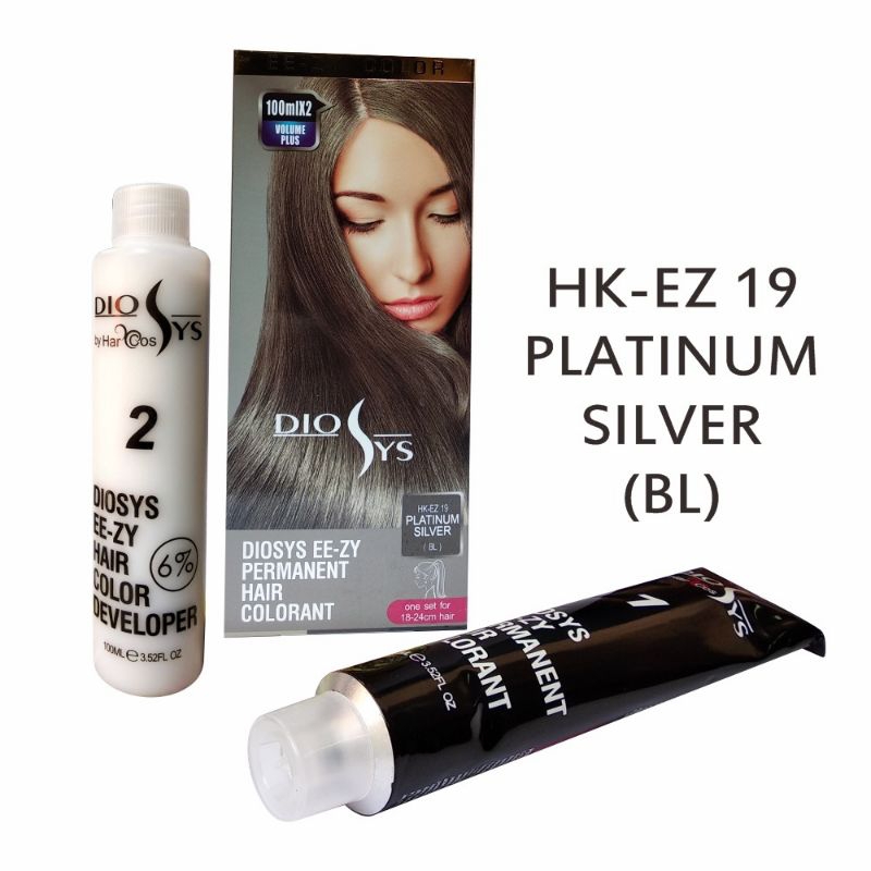 Jual cat rambut hair color Diosys 100ml dan 45ml col. Platinum Silver ...