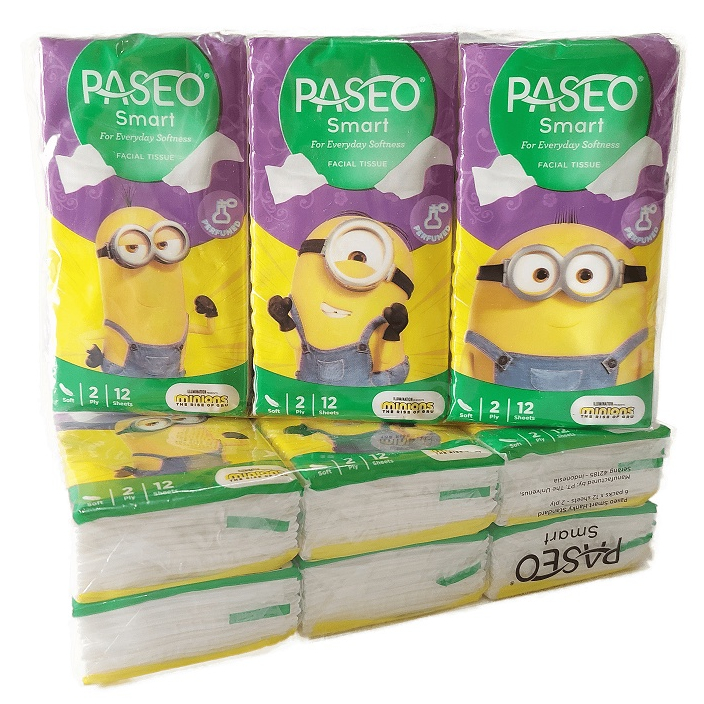 Jual PASEO TISSUE SMART FACIAL POCKET 6 PAK x 12 SHEETS 2 PLY HANKY ...