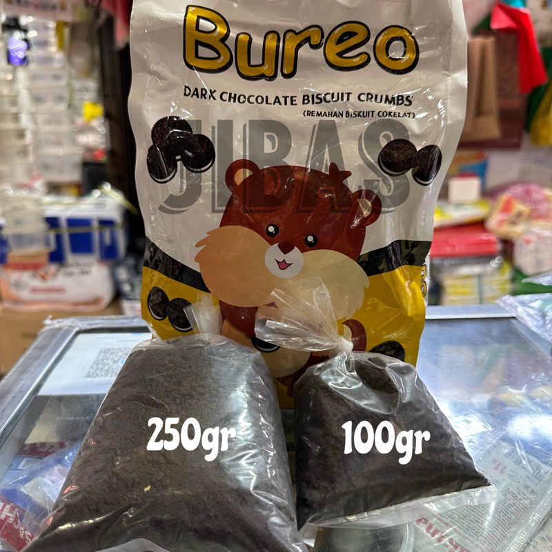 Jual BUREO Remahan Biskuit Coklat REPACK 250gr | Shopee Indonesia