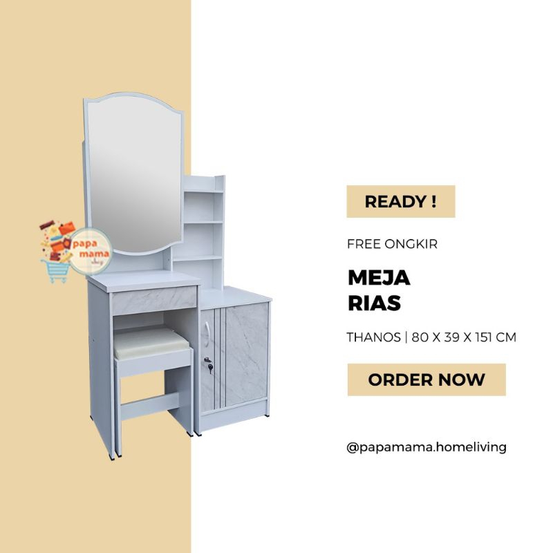 Jual Meja Rias KacaSliding - Meja Make Up Full Rak - Dressing Table ...