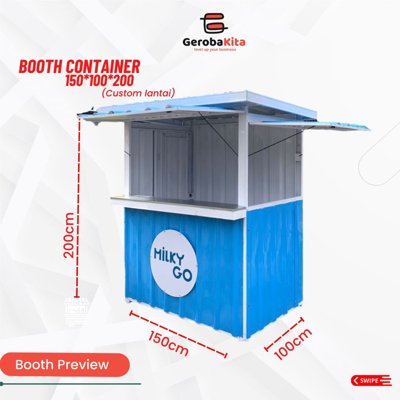 Jual Booth Kontainer Minuman Minimalis | Shopee Indonesia